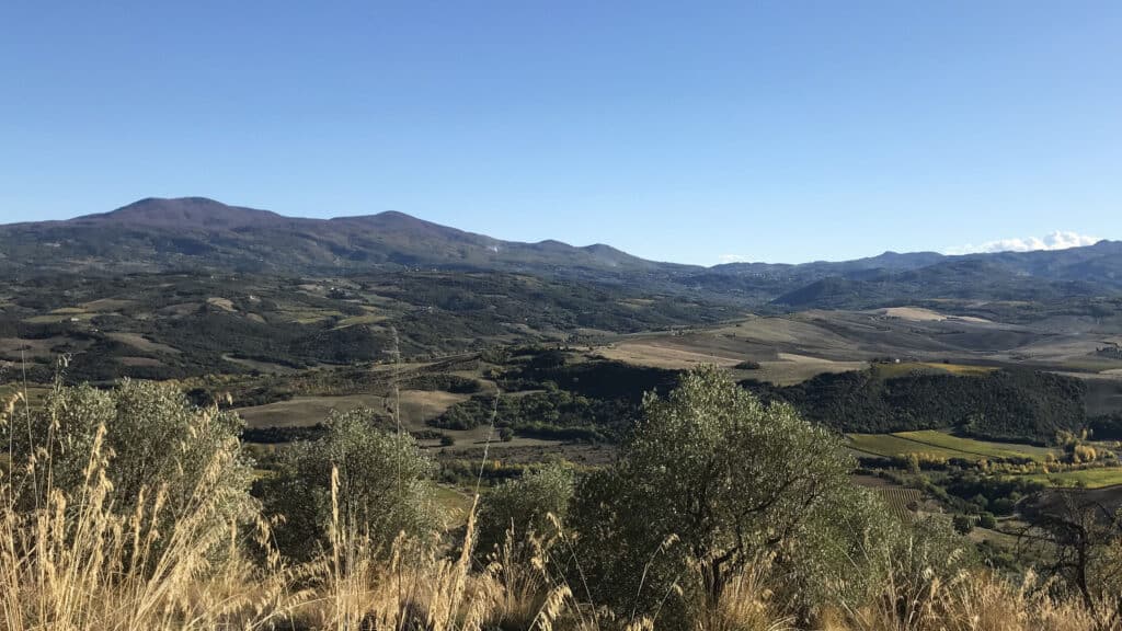 Monte Amiata, the highest mountain in southern Tuscany